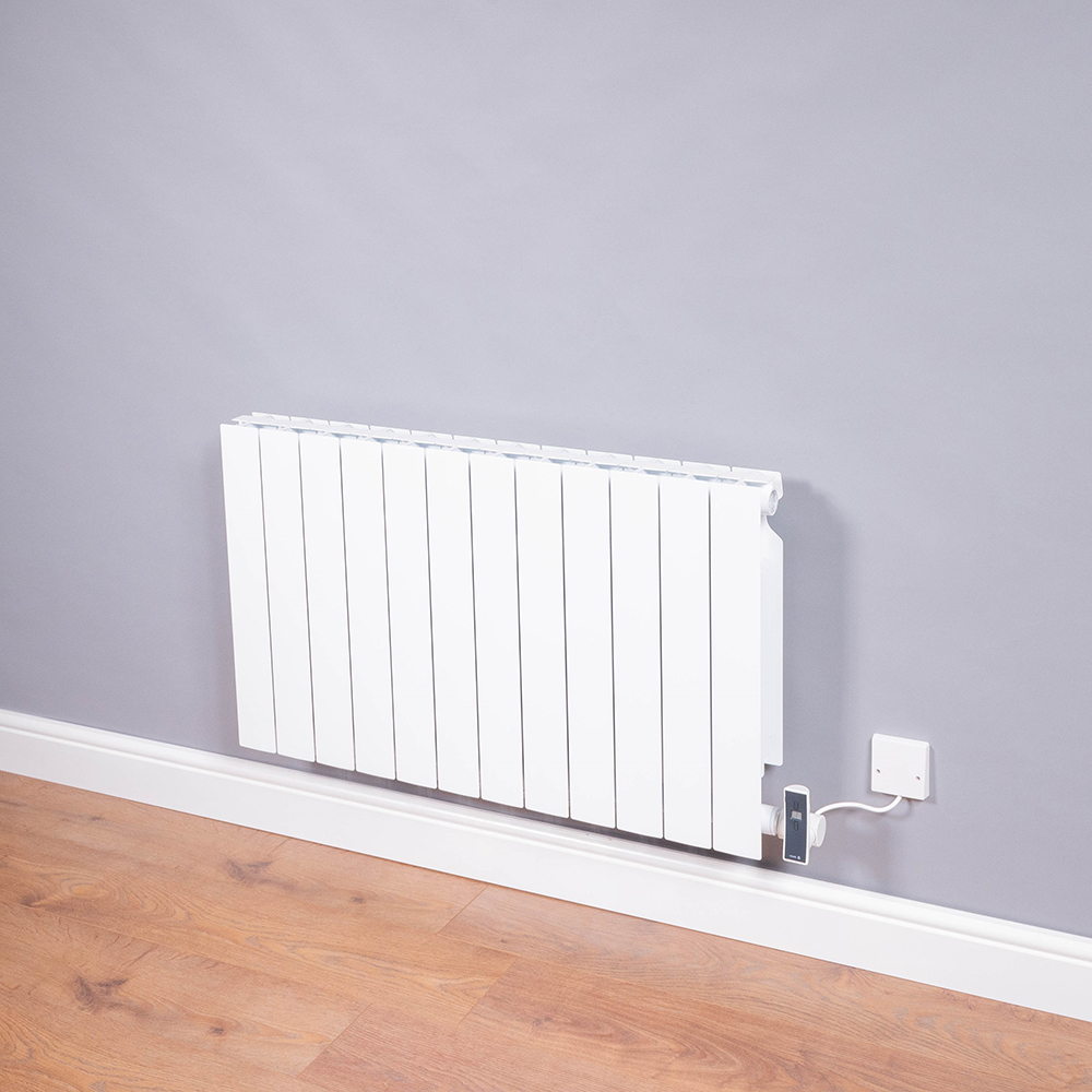 DQ Heating Osset Electric Horizontal Designer Aluminium Radiator