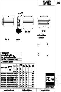 Reina Nevah Horizontal Single Designer Radiator